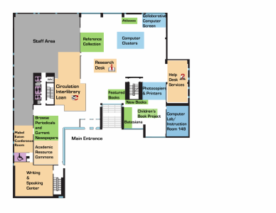 Maps/Floor Plans | Library | Bates College