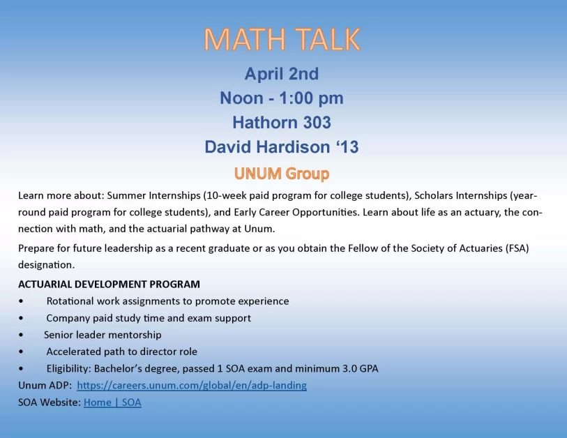 Current Events and News 2023-2024 | Mathematics | Bates College