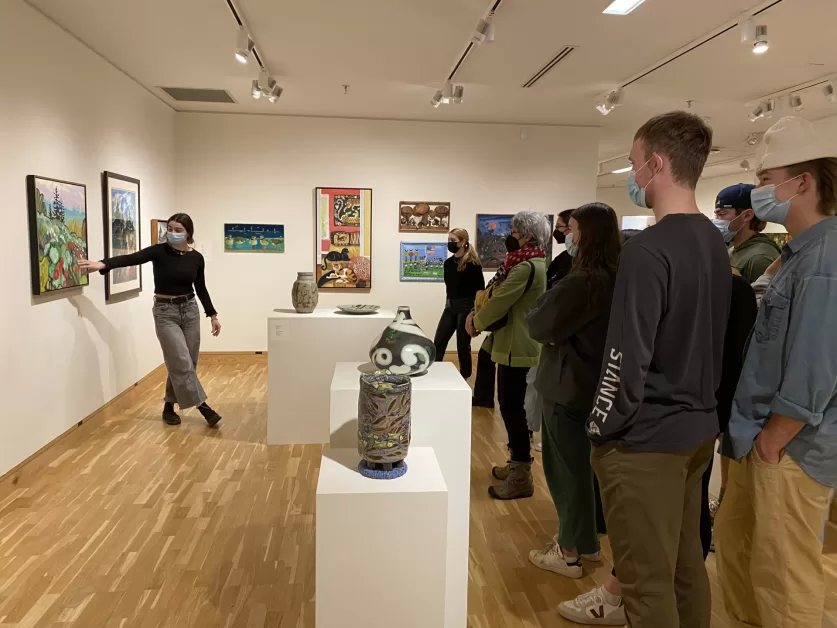 Gallery Talks with the Museum Interns | Museum of Art | Bates College