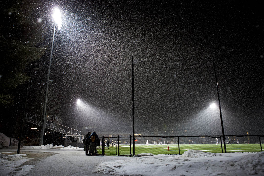Slideshow: Lights, camera, lax action on snowy Garcelon Field | News ...