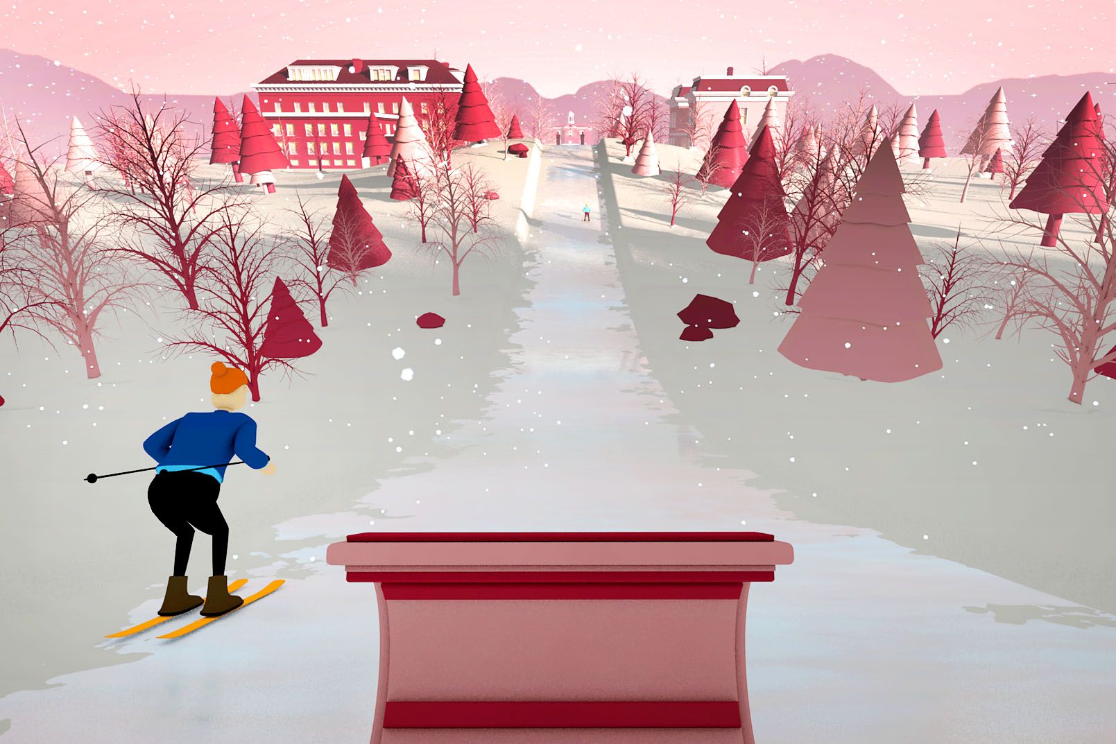 Hop aboard your own toboggan ride through the Bates campus | News ...