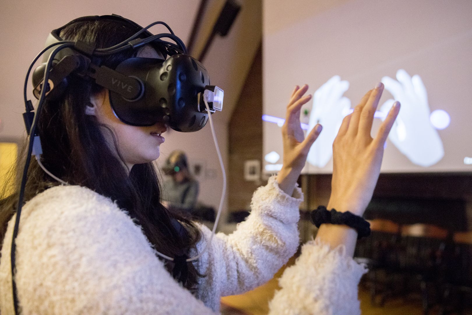 In Muskie Archives, a virtual reality system that teaches geometry ...