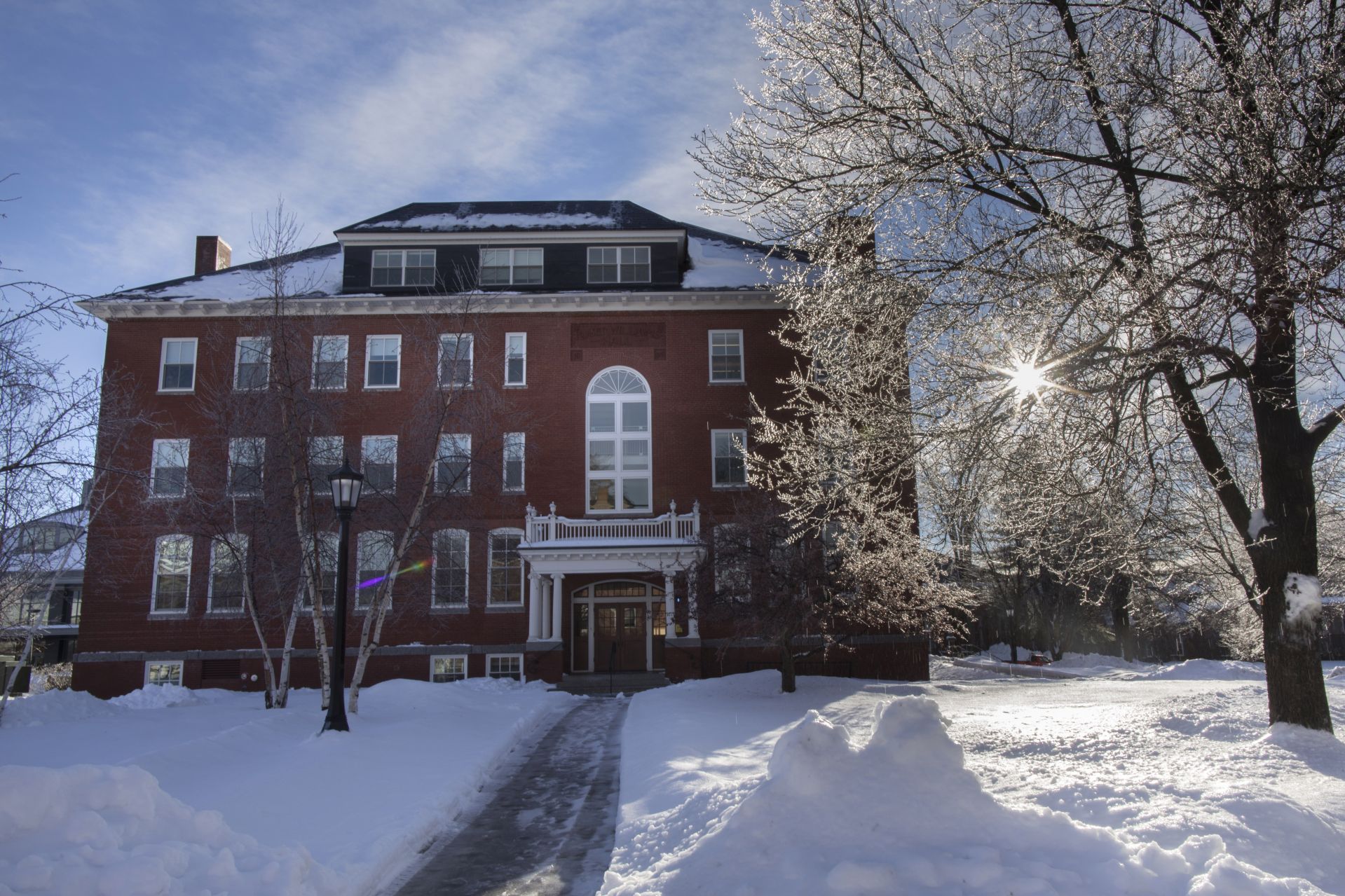 Bates College Campus Winter