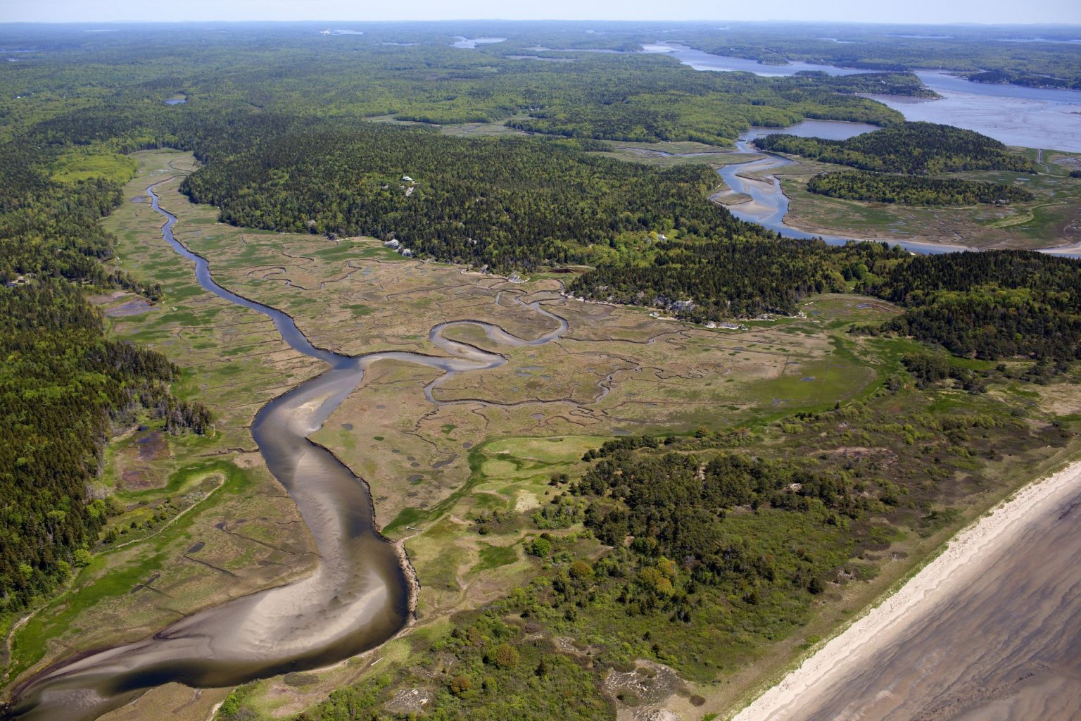 From a Distance: The meandering Sprague River at Bates–Morse Mountain ...