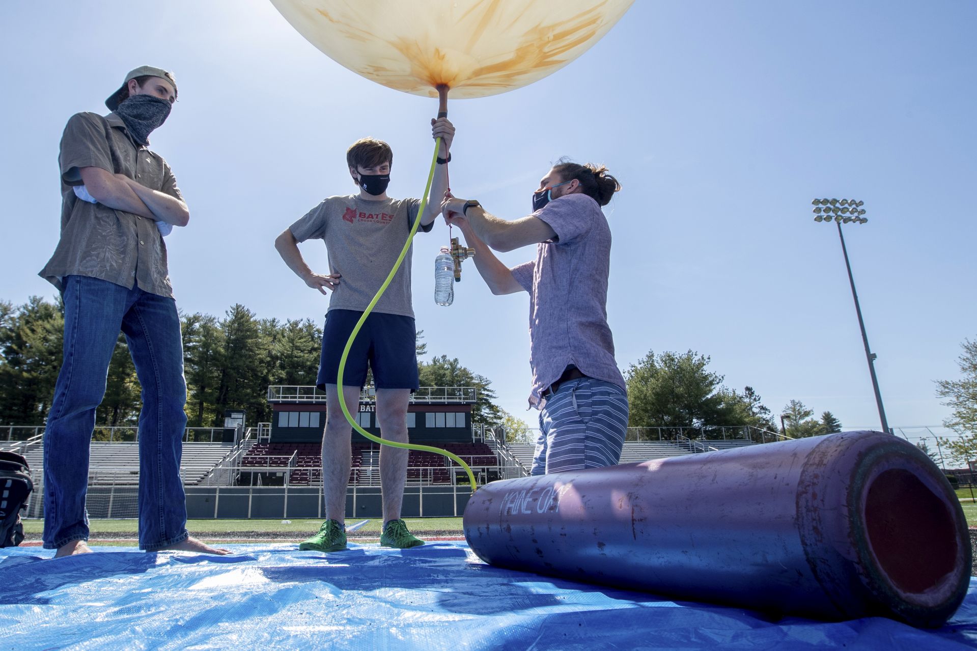 At Garcelon Field, a failed balloon launch in name only | News | Bates ...