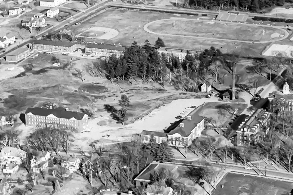 From a Distance: An aerial view of campus before Lake Andrews | News ...