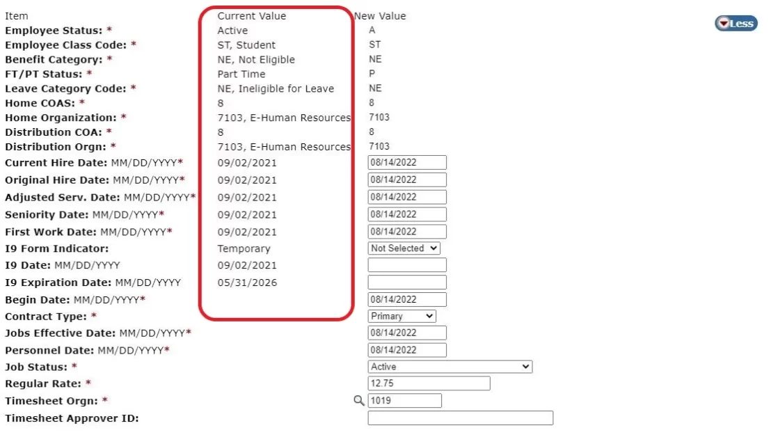 Student Personnel Actions | Student Employment Office | Bates College