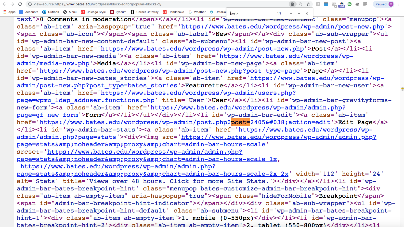 Purloin | WordPress Community of Practice | Bates College